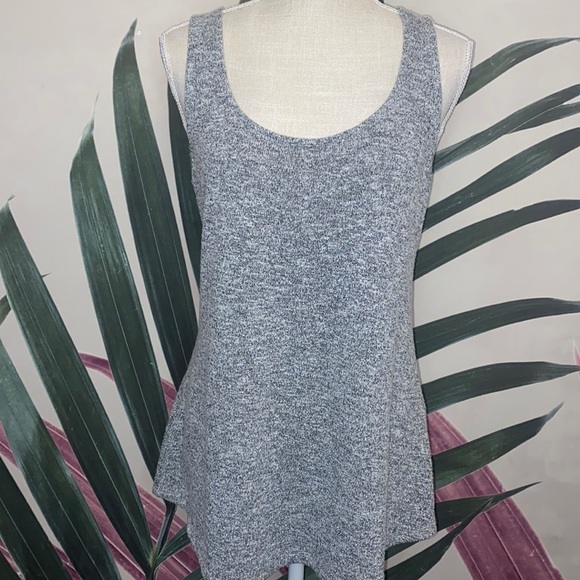 White House Black Market | Tops | Whbm Gray Knit Tank With Silver ...